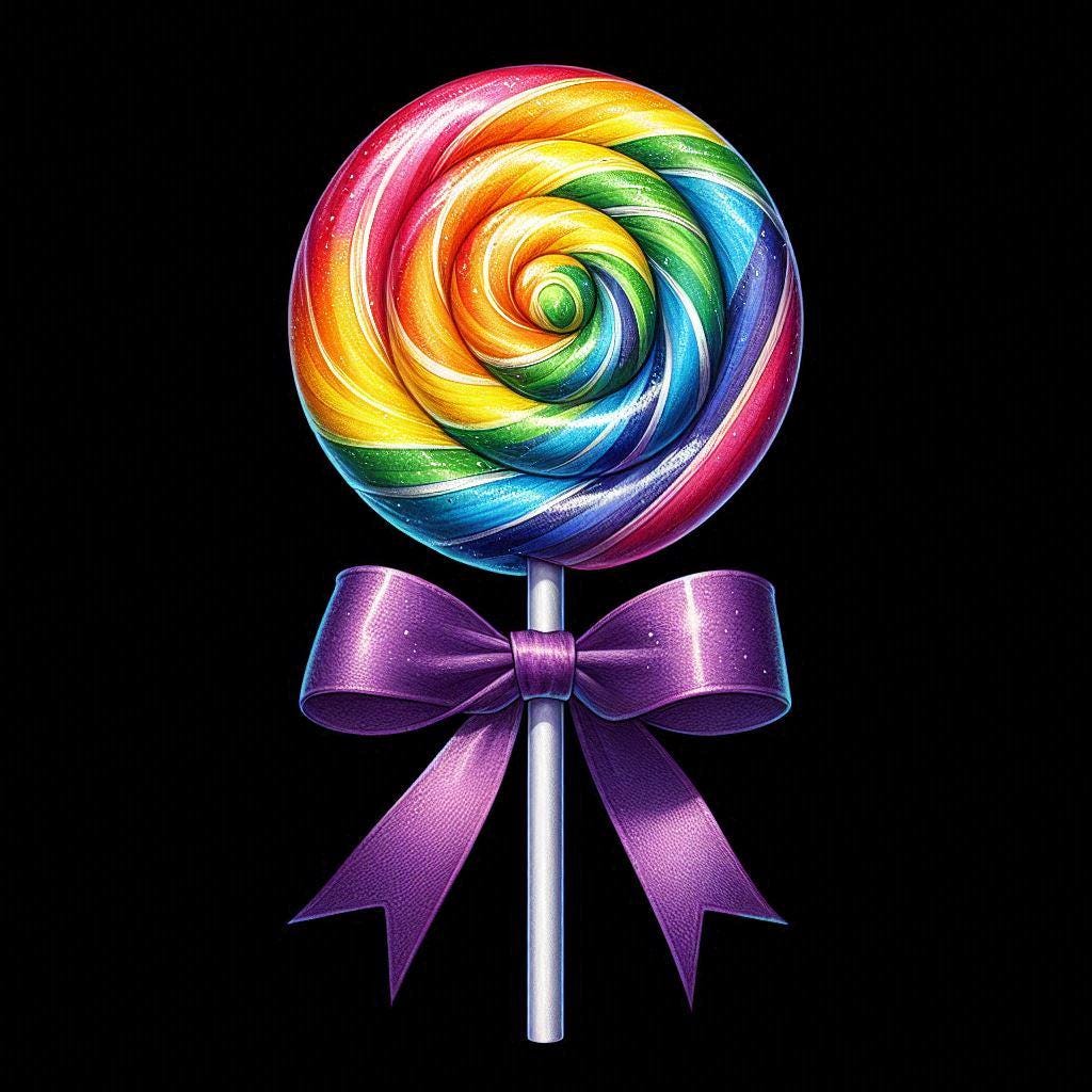 Lovely Lollipops Clip Art 5 Pngs 1024 X 1024 Pixels 04 - Etsy