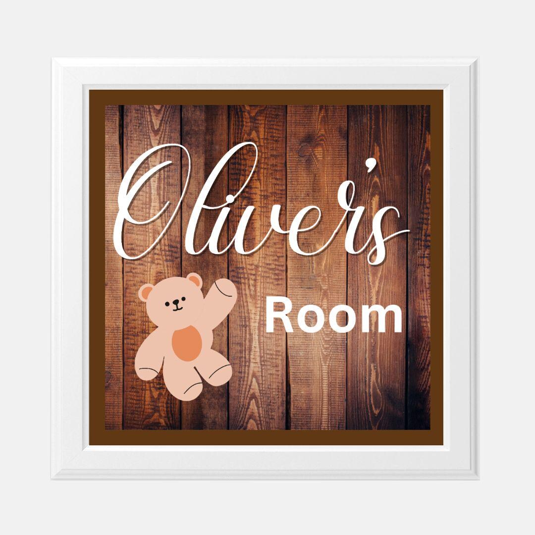 Custom Name Room Sign Print 8 X 8 05 - Etsy