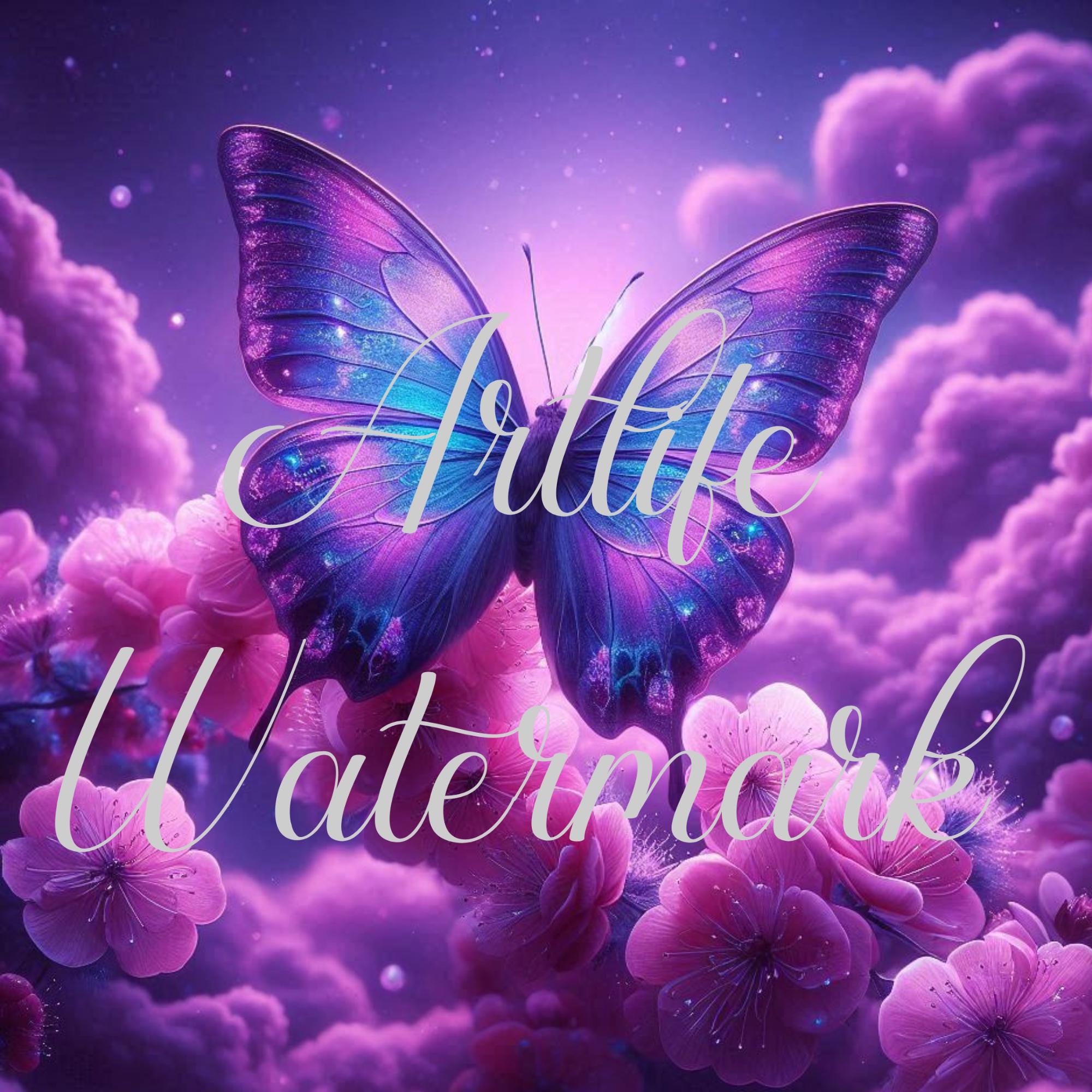 Pretty Purple Butterflies - Set #2 - Clip Art - 5 PNG Files - Etsy