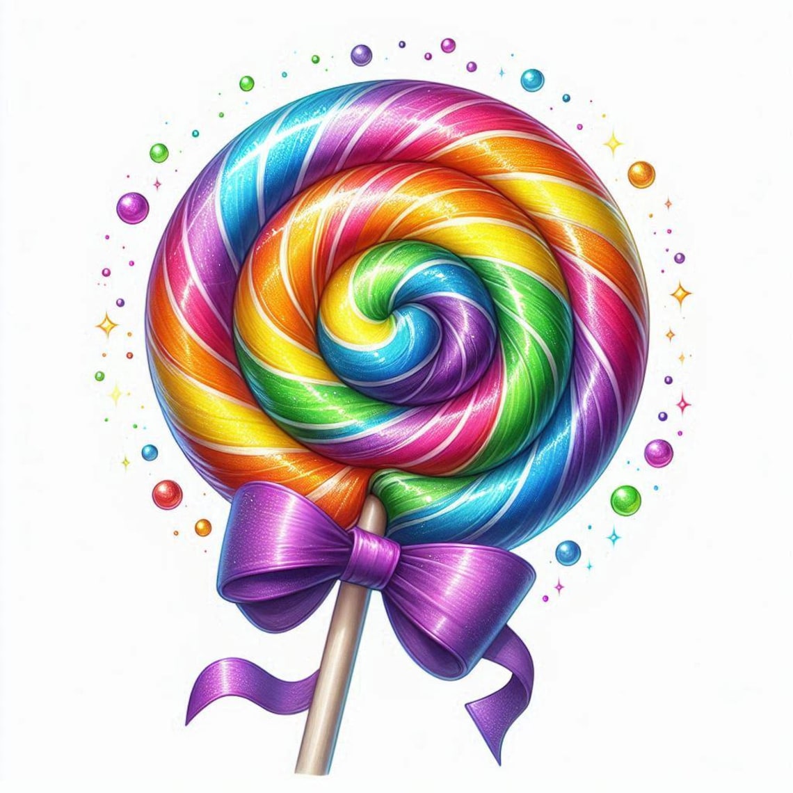 Lovely Lollipops Clip Art 5 Pngs 1024 X 1024 Pixels 02 - Etsy