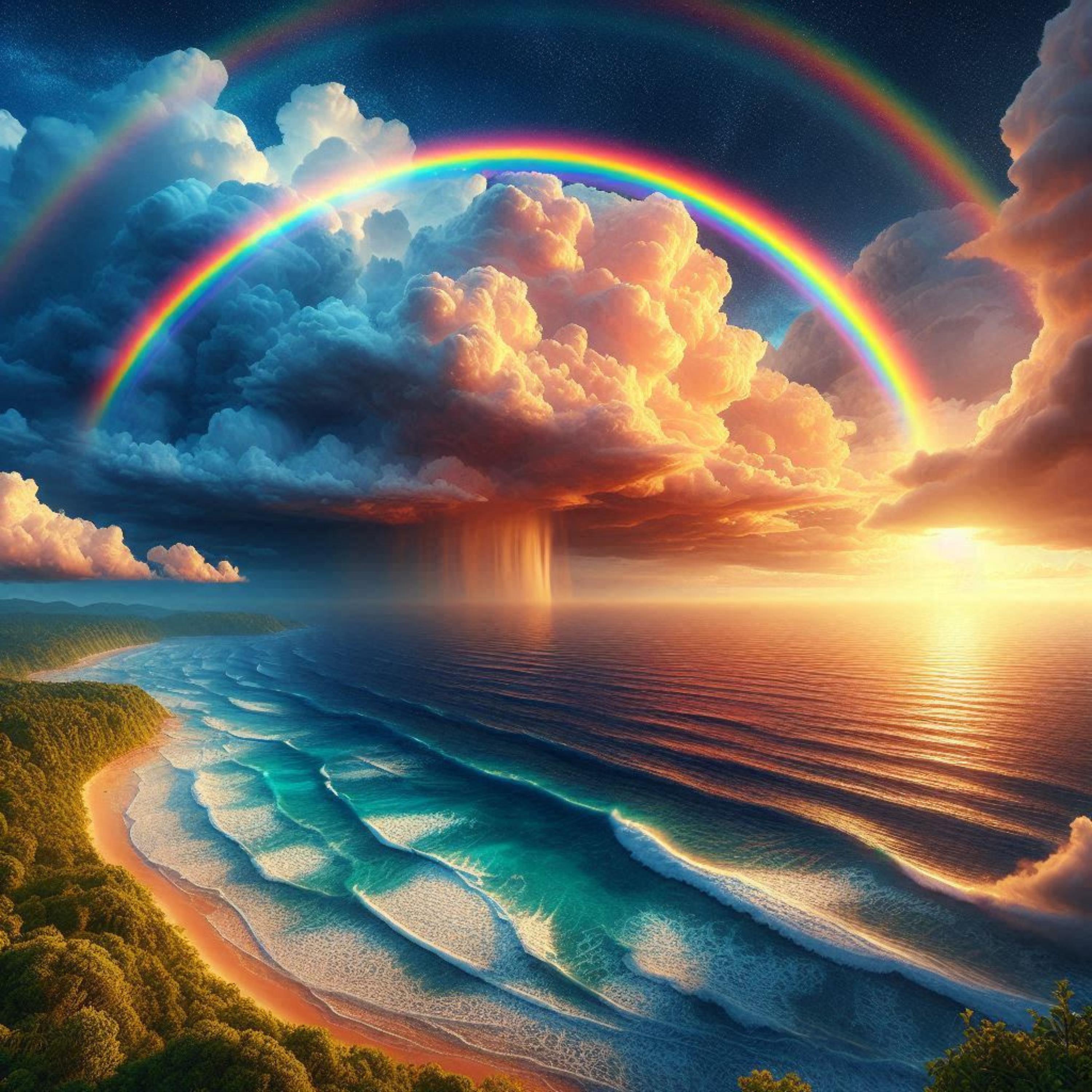 Pretty Rainbows Clip Art 10 Pngs 3000 X 3000 Px 01 - Etsy