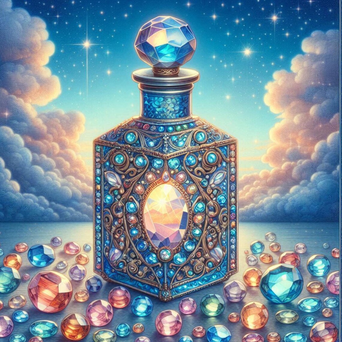 Pretty Potions 01 Clip Art 10 PNG Files 2000 X 2000 Pixels - Etsy