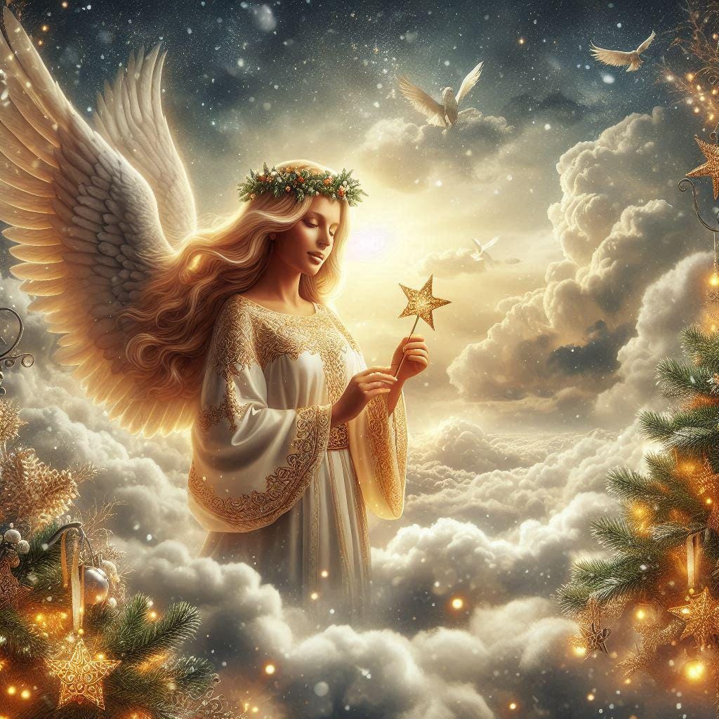 Christmas Angels - Clip Art - (10 JPEG Files) - 1024 X1024 -06 - Etsy