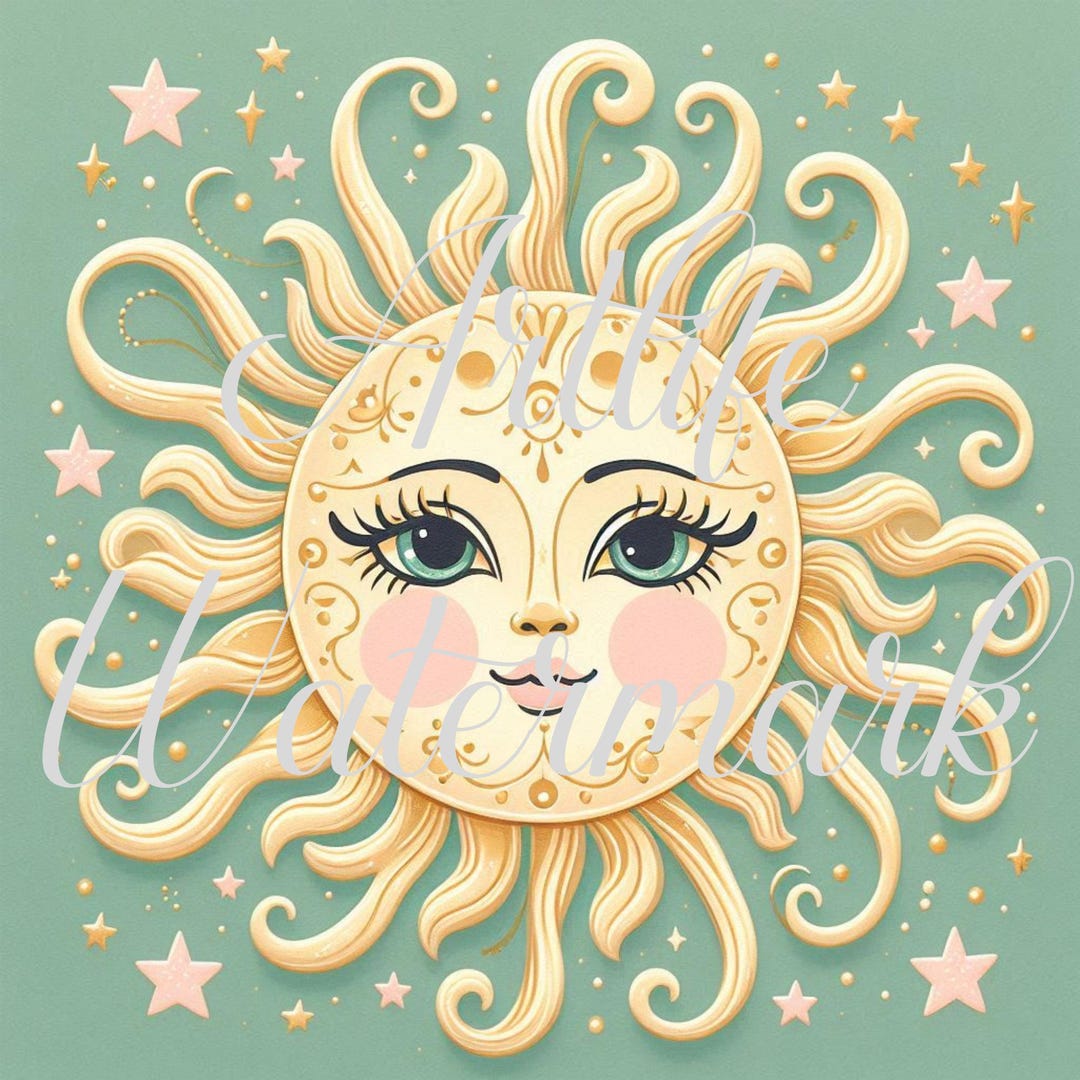 Celestial Sun Design - Etsy
