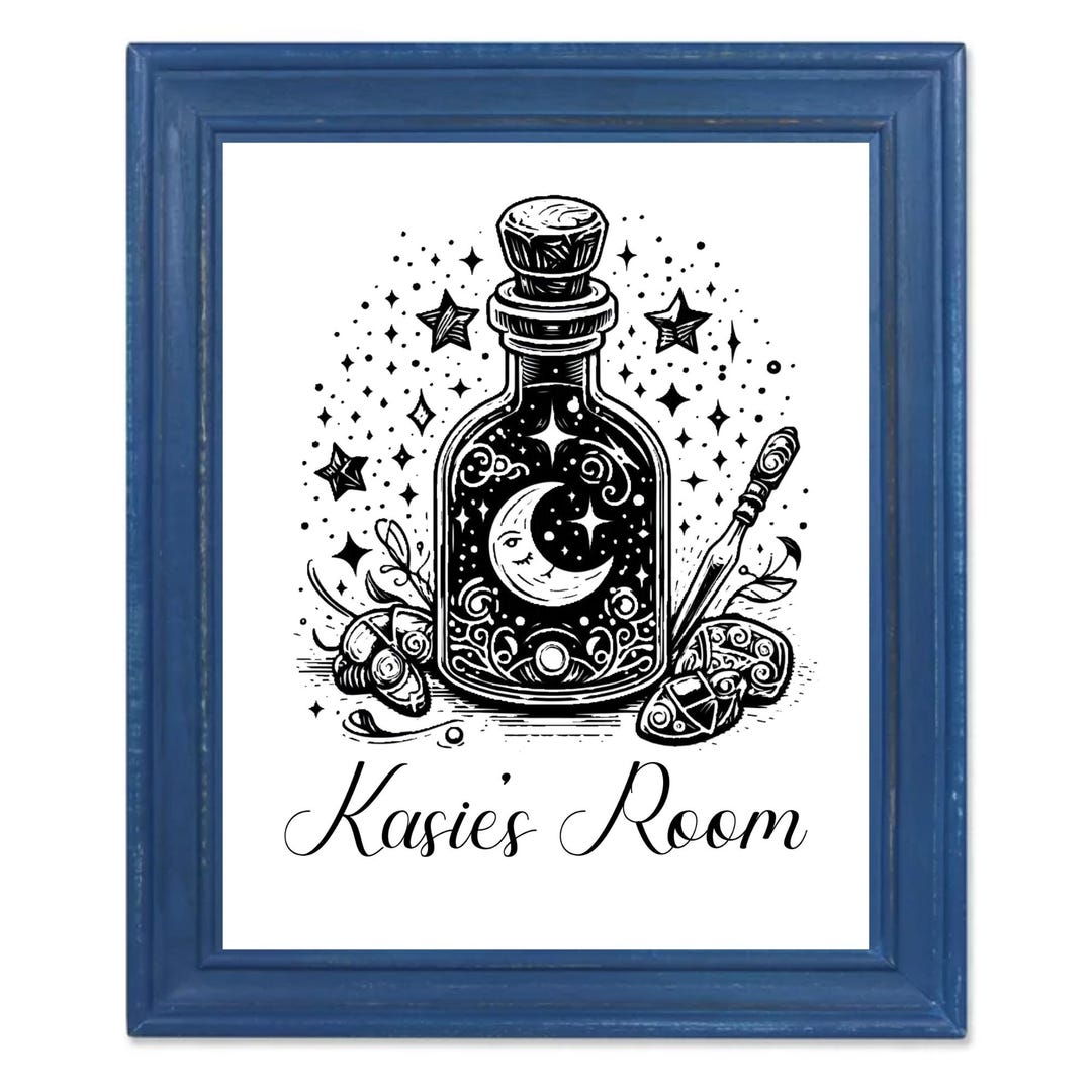 Magic Potions 04 Custom Printed Name Room Sign 8.5 X 11 In. unframed - Etsy