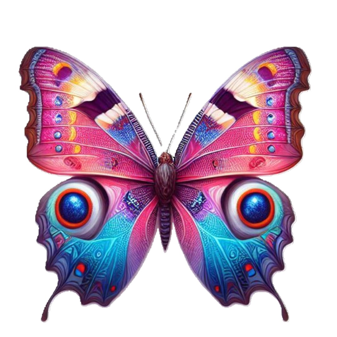 Colorful Butterflies Clip Art - 3000 X 3000 Px - 10 PNGS -01 - Etsy