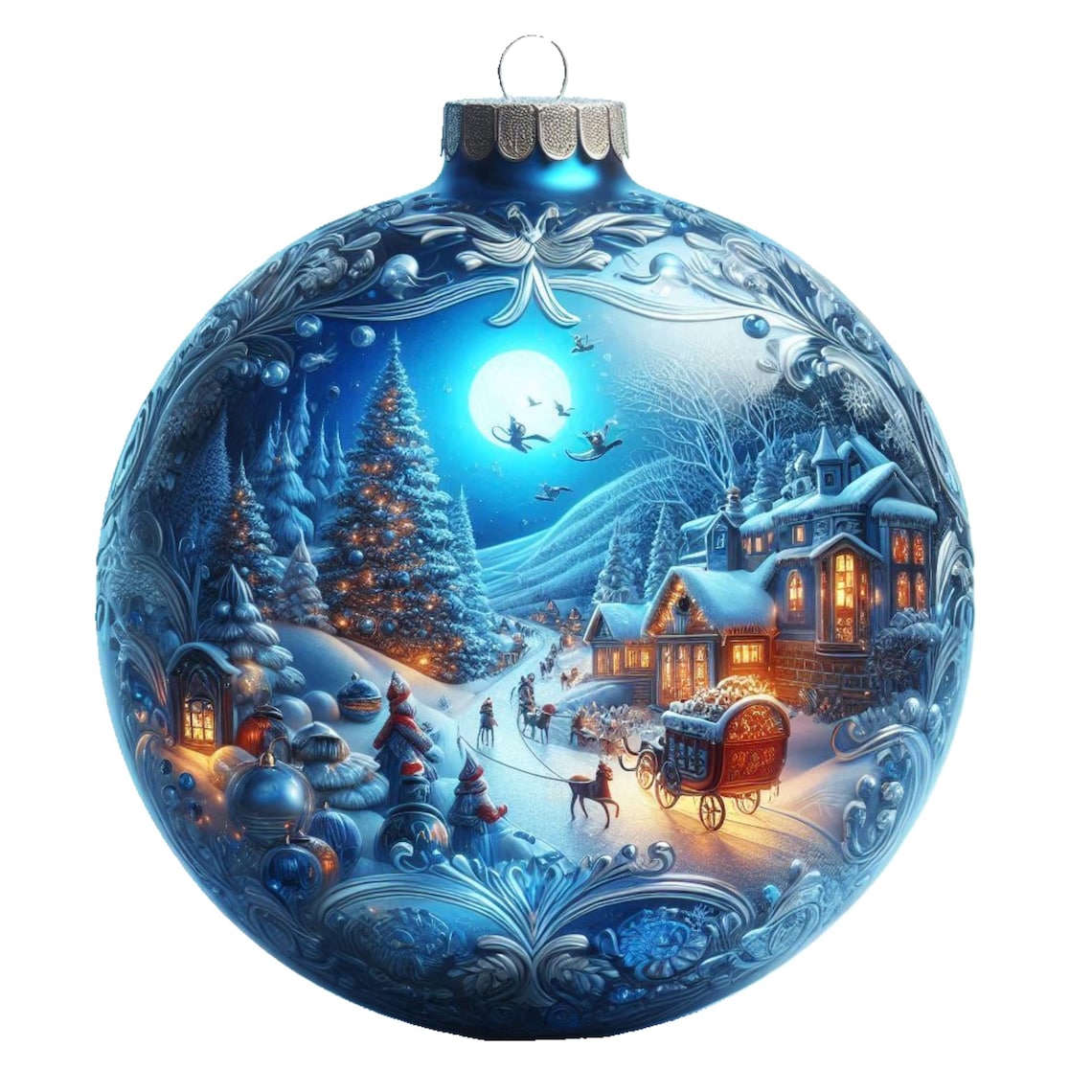 Christmas Ornaments Clip Art 6 PNG Files 2000 X 2000 Px 02 - Etsy