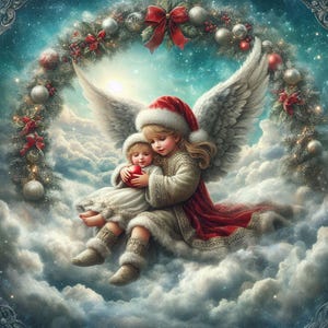 Christmas Angels Clip Art 10 PNG Files 1024 X1024 01 - Etsy