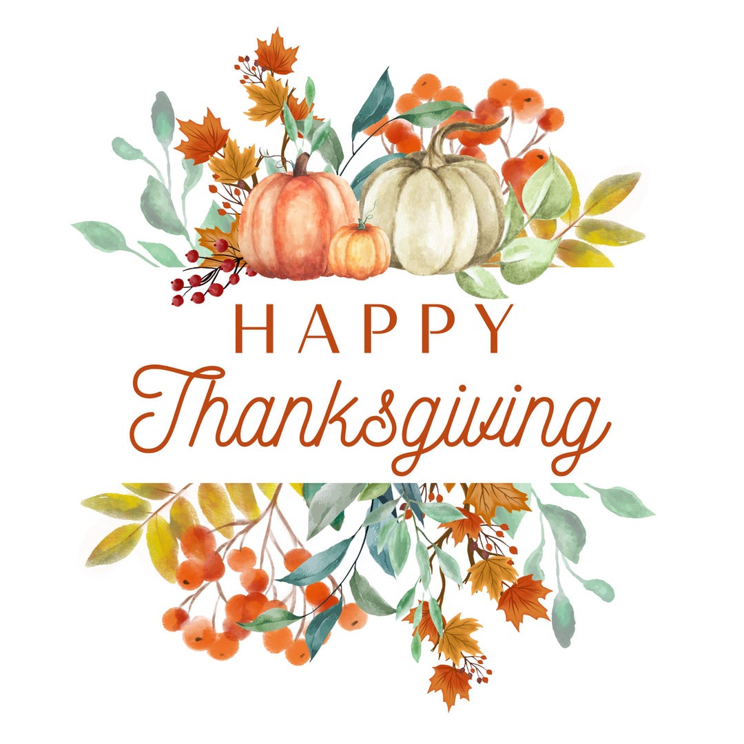 Thanksgiving Inspiration Clip Art Set 3 10 PNG Files - Etsy