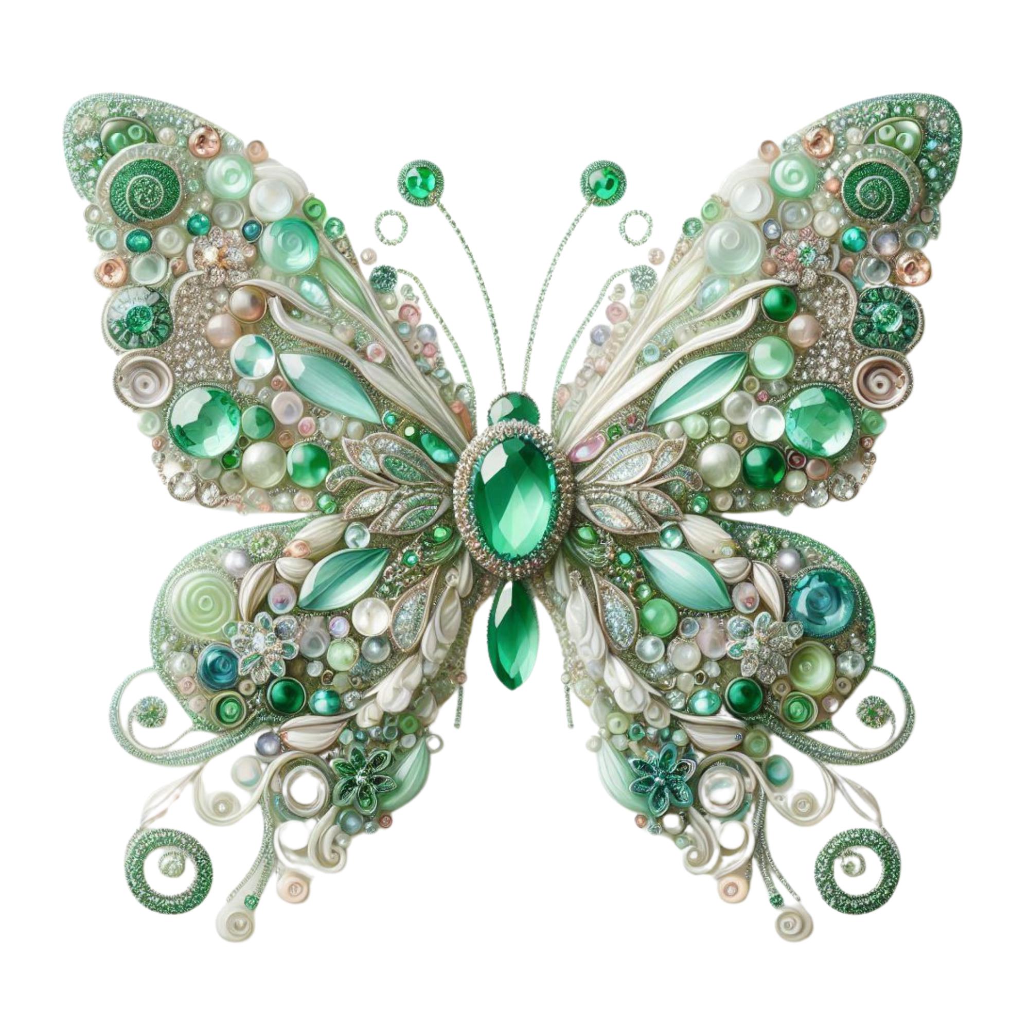 Jewel Butterflies Clip Art Set 1 10 PNG Files 2000 X 2000px - Etsy Canada