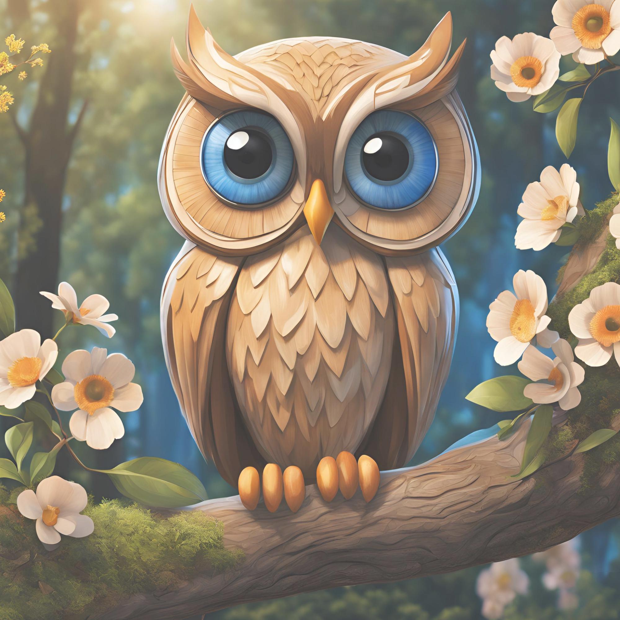 Forest Owls - Clip Art - Set #1 - (5 PNG Files)- 2000 X 2000 Px - Etsy