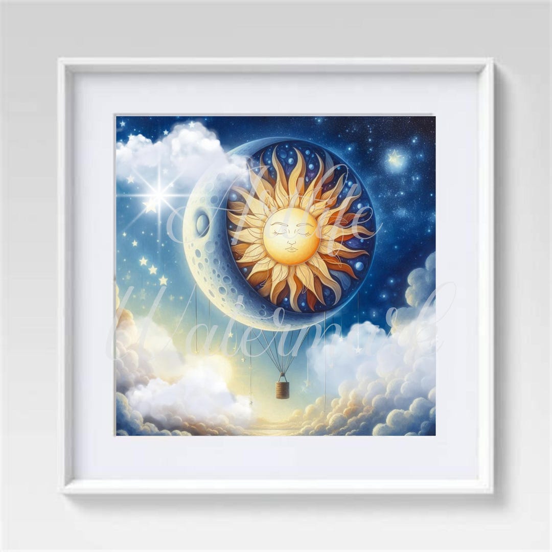 Celestial Balloons 40 Printable Wall Art 20 X 20 In. - Etsy