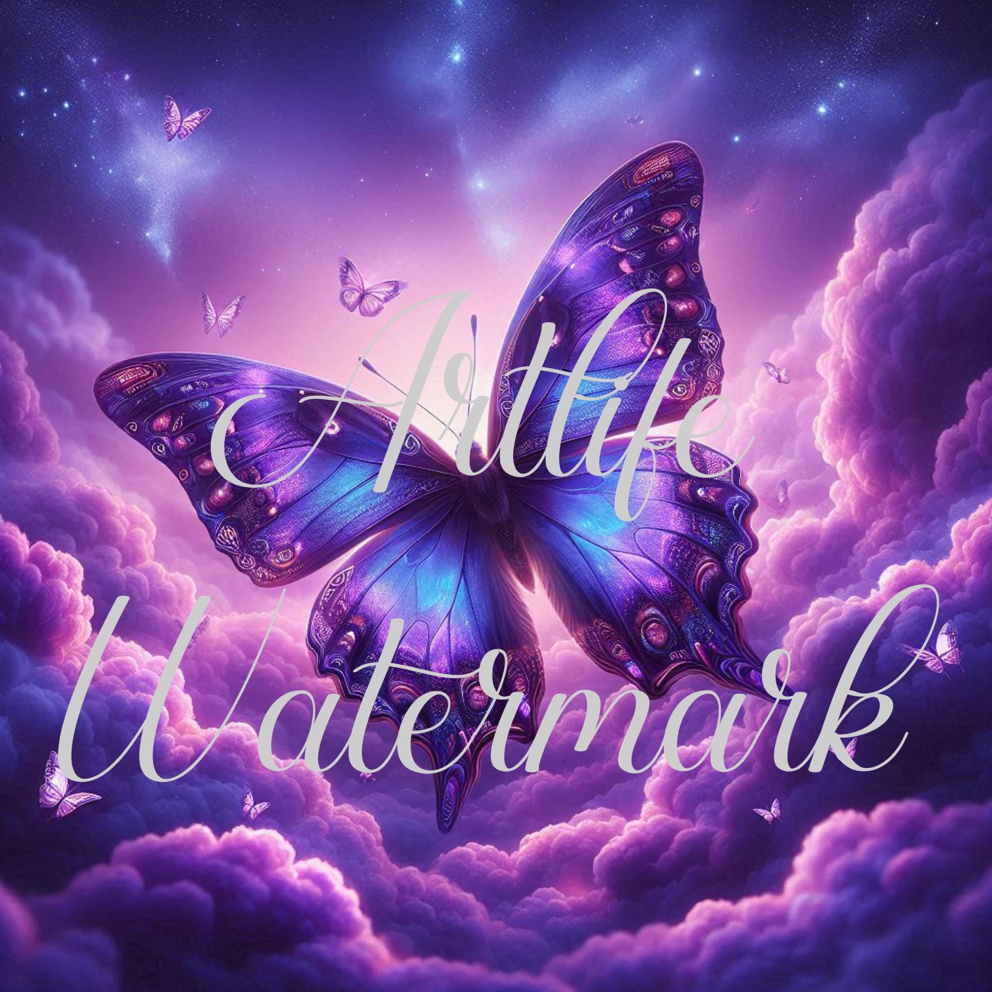 Pretty Purple Butterflies - Set #2 - Clip Art - 5 PNG Files - Etsy