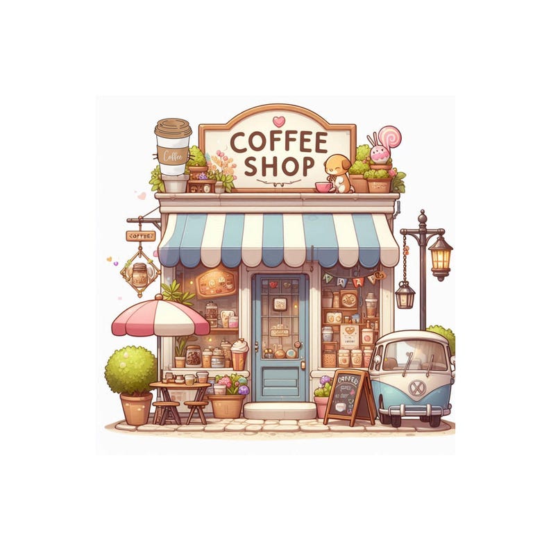 Cute Storefront - Clip Art - (10 PNG Files) - 3000 X 3000 Px - Etsy