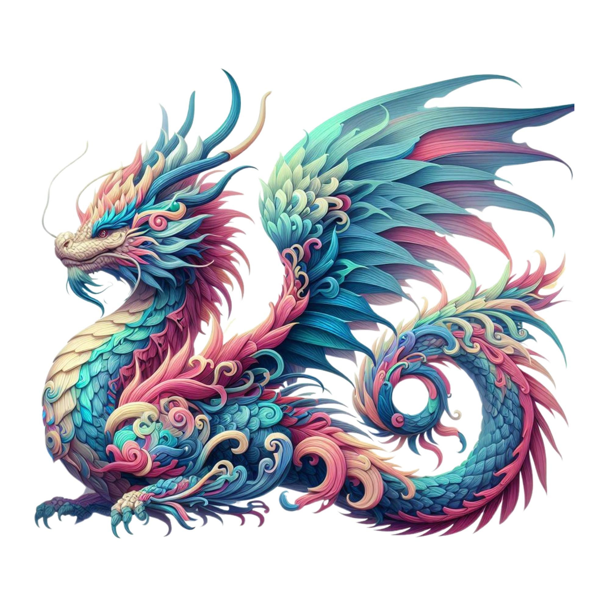 Mythical Dragons Clip Art - (15 PNG Files) - 2000 X 2000 Px - Etsy