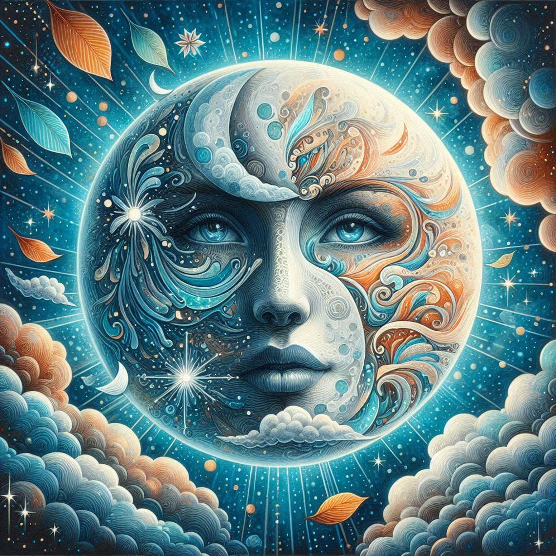 Magical Moons Clip Art Set 16 5 PNG Files 1024 X 1024 Pixels - Etsy