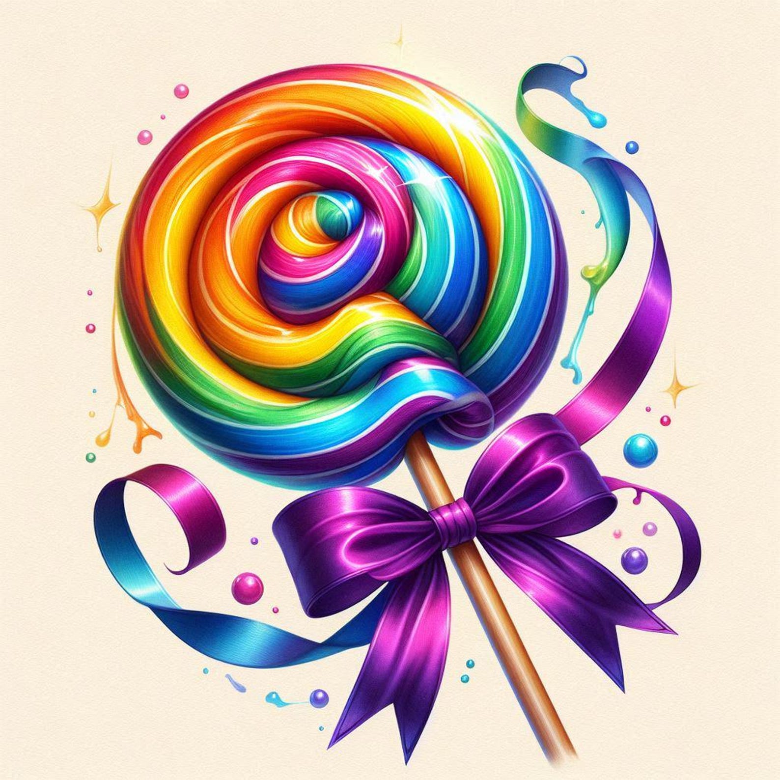 Lovely Lollipops Clip Art 5 Pngs 1024 X 1024 Pixels 04 - Etsy