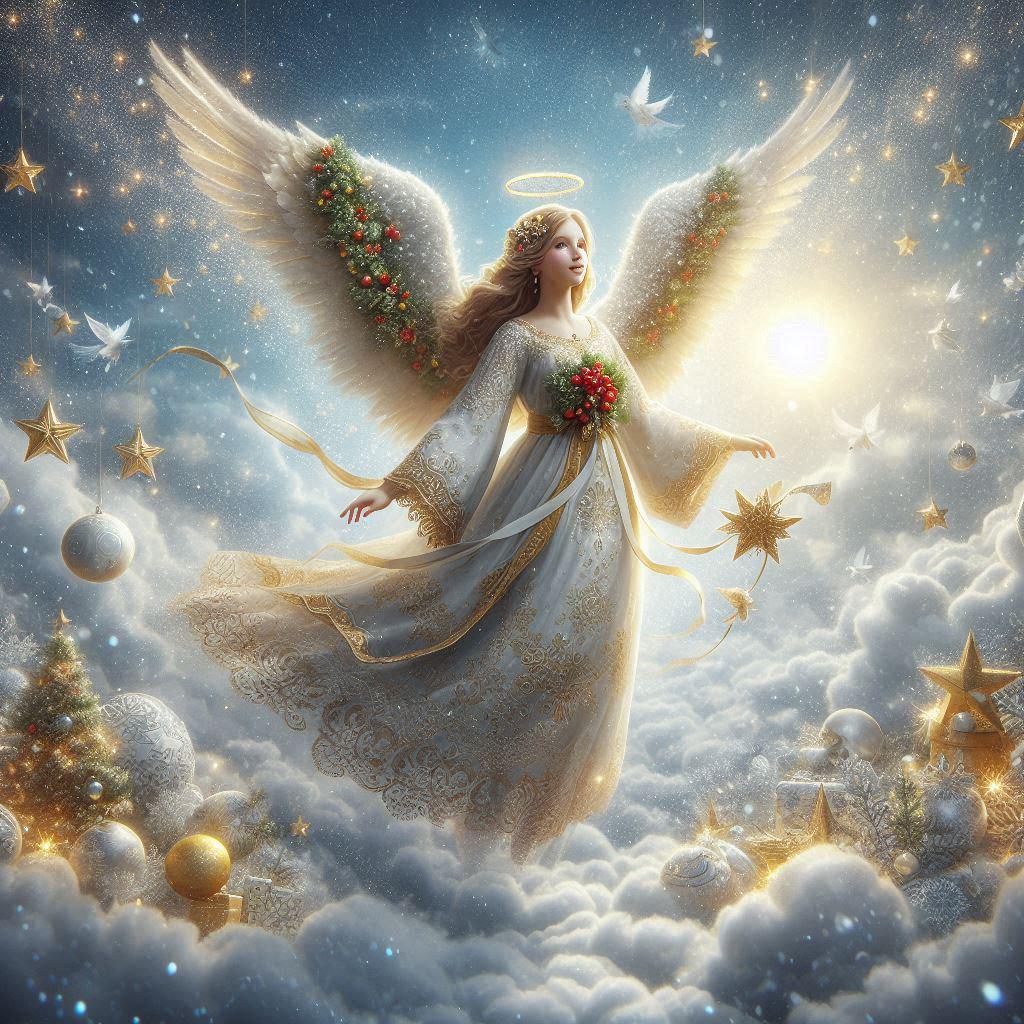 Christmas Angels - Clip Art - (10 JPEG Files) - 1024 X1024 -06 - Etsy