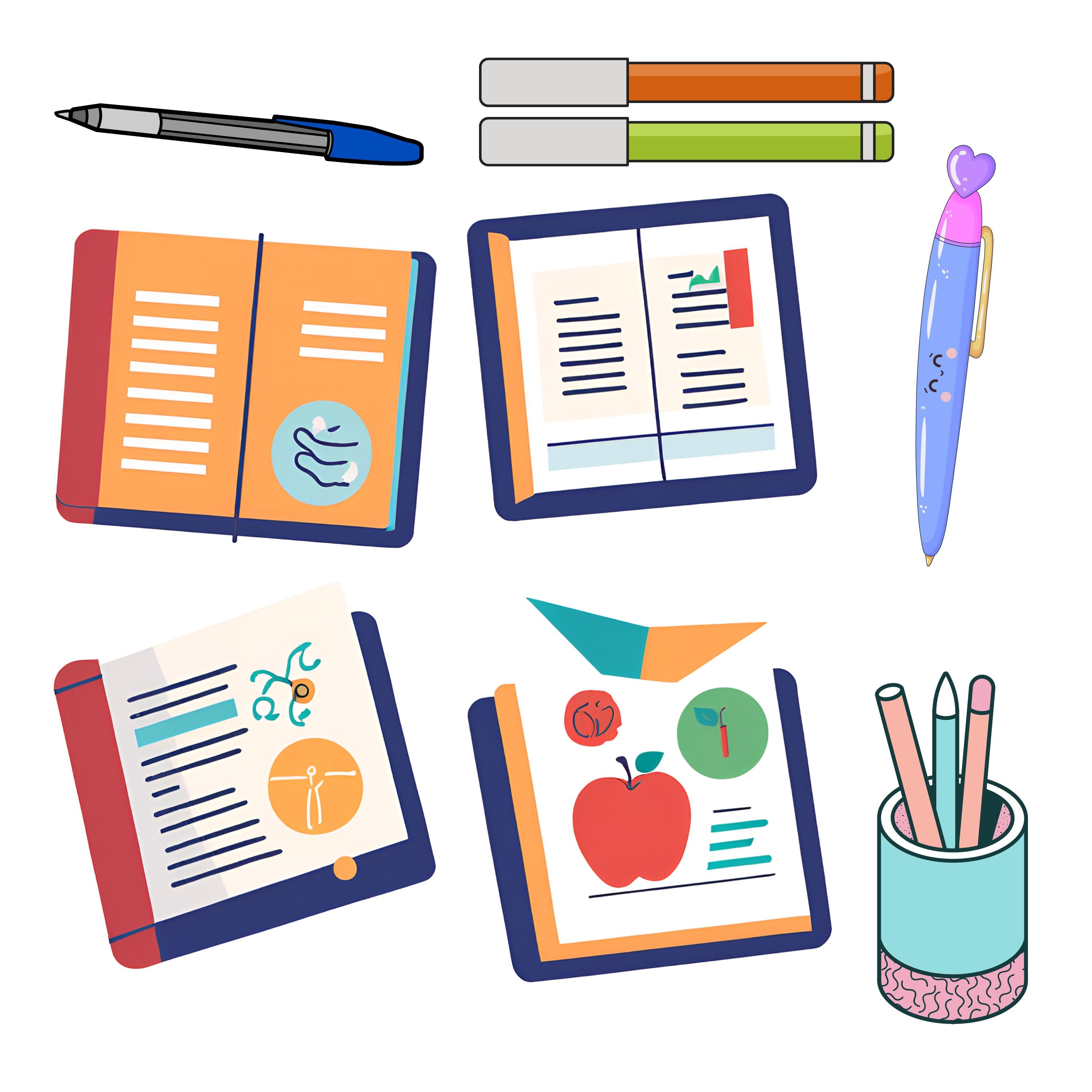 School Teacher Education Clip Art 12 PNG Files - Etsy