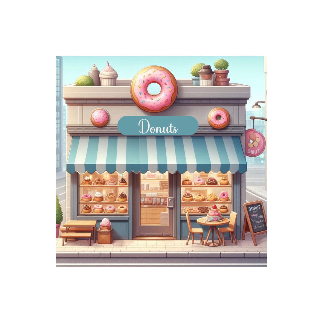 Cute Storefront - Clip Art - (10 PNG Files) - 3000 X 3000 Px -02 - Etsy