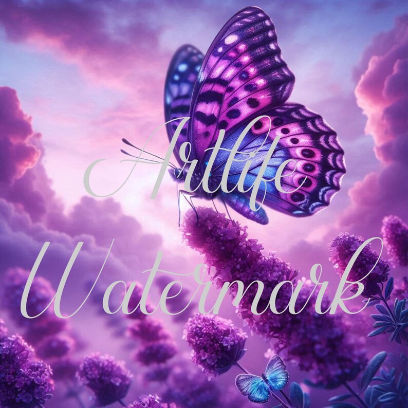 Pretty Purple Butterflies - Set #2 - Clip Art - 5 PNG Files - Etsy