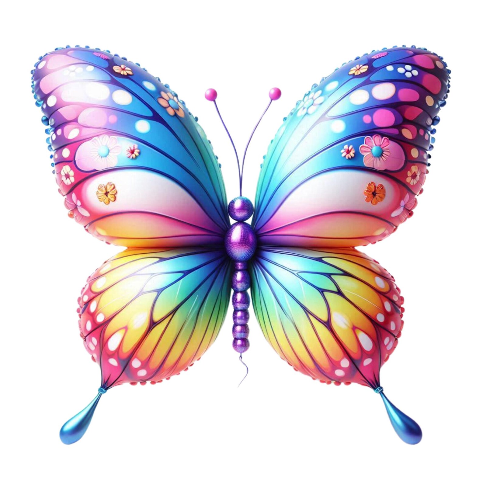 Colorful Butterflies - Clip Art - Set #1- (15 PNG Files) -2000 X 2000px ...