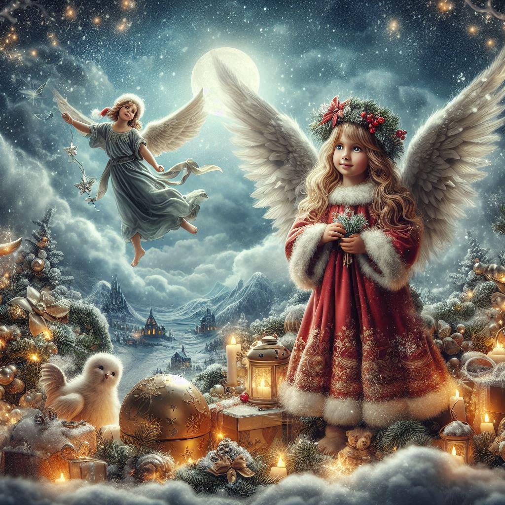 Christmas Angels - Clip Art - (10 JPEG Files) - 1024 X1024 -05 - Etsy