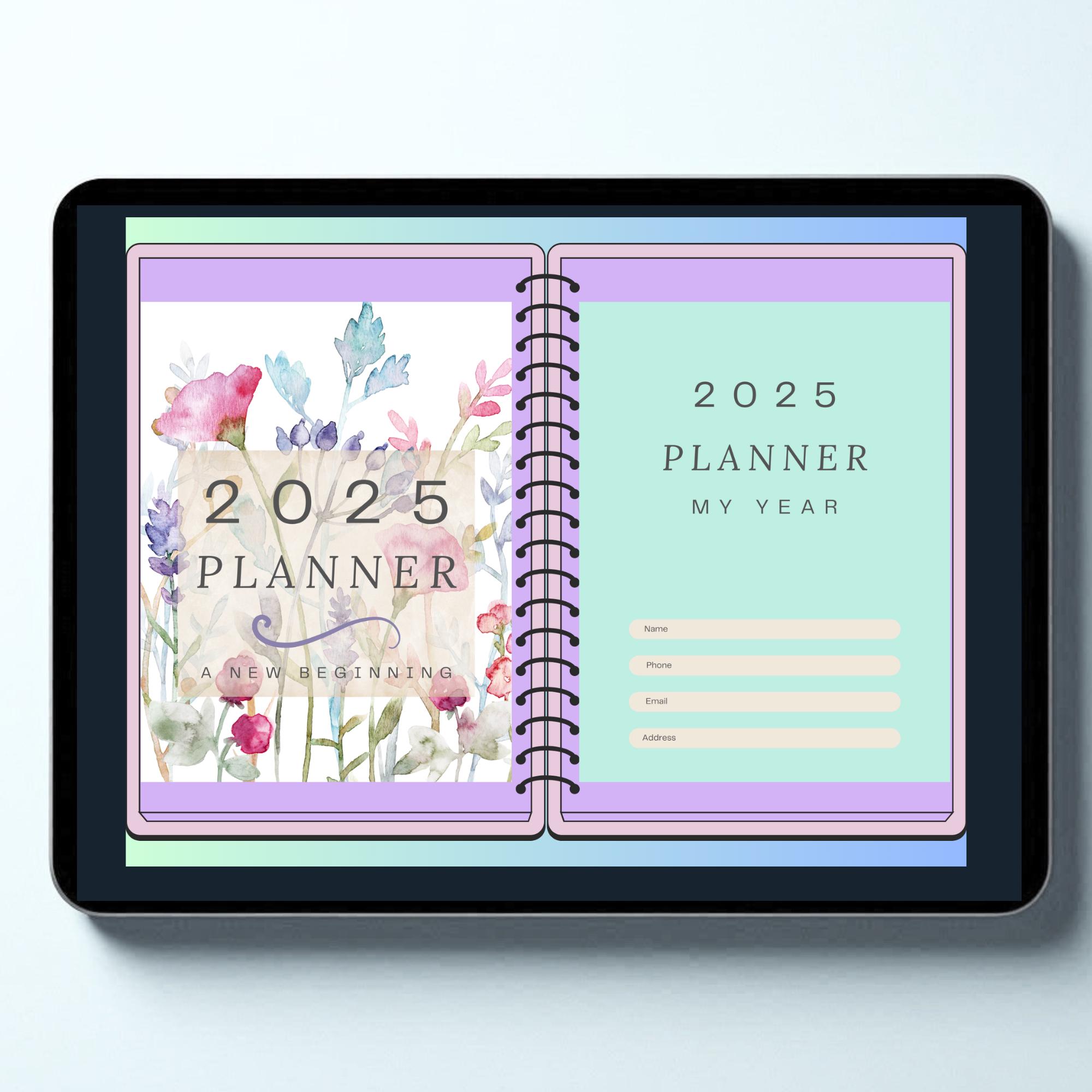 2025 Calendar - 02 - Digital Book - Printable - Etsy