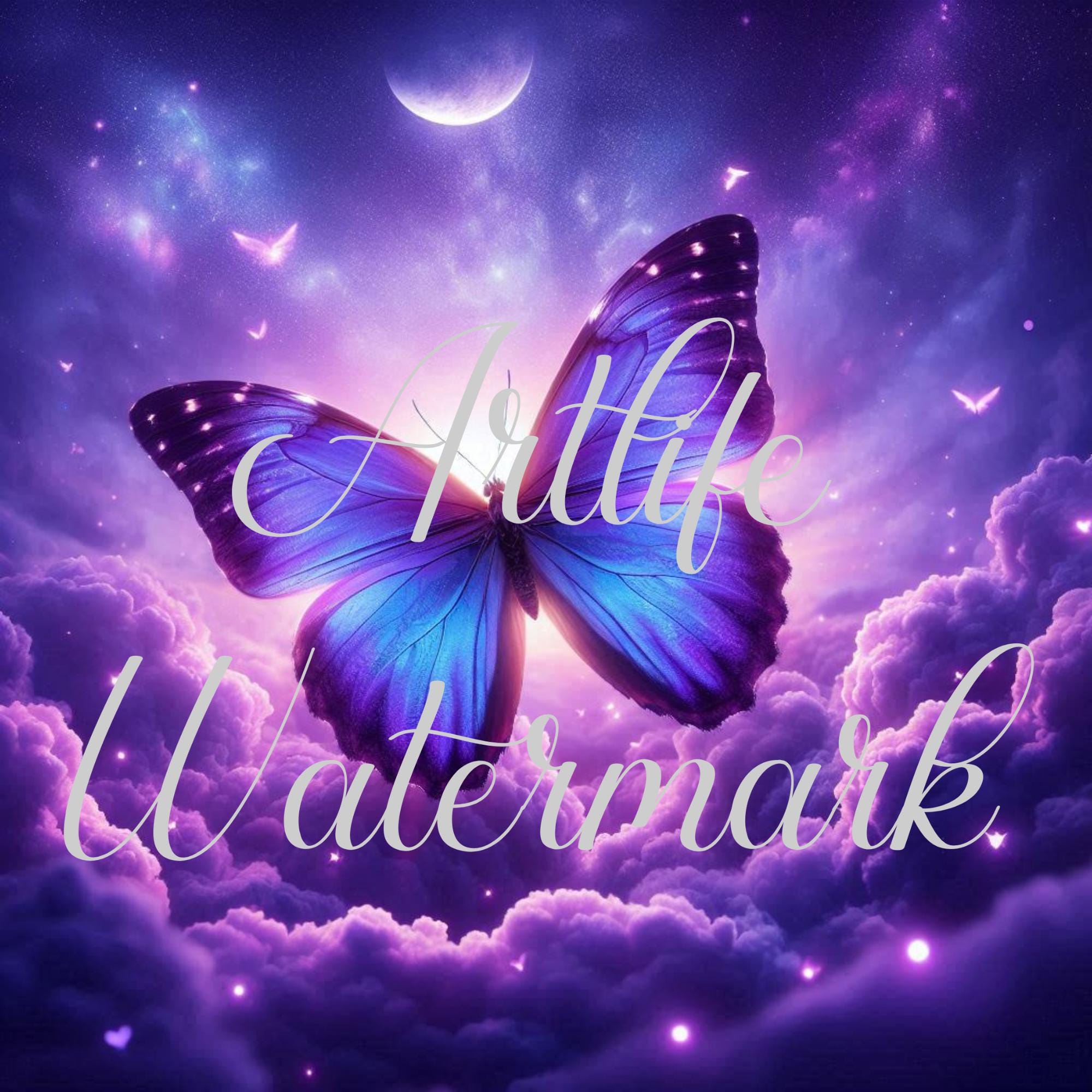 Pretty Purple Butterflies - Set #1 - Clip Art - 5 PNG Files - Etsy