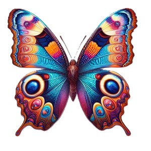 Colorful Butterflies Clip Art 3000 X 3000 Px 10 PNGS 01 - Etsy