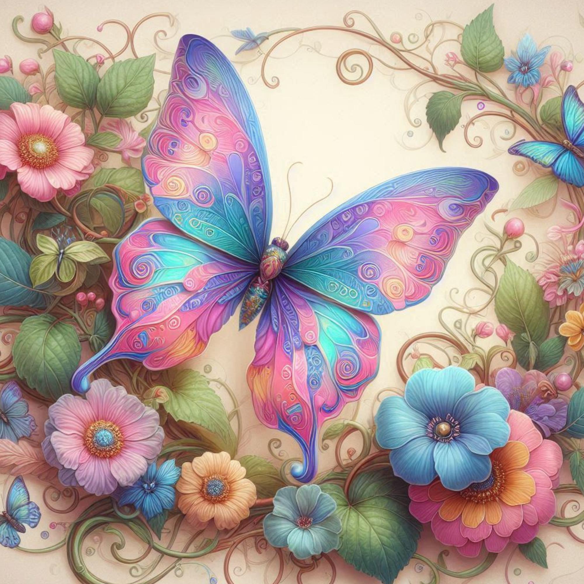 Colorful Butterflies - Clip Art - 10 PNG Files - 03 - Etsy