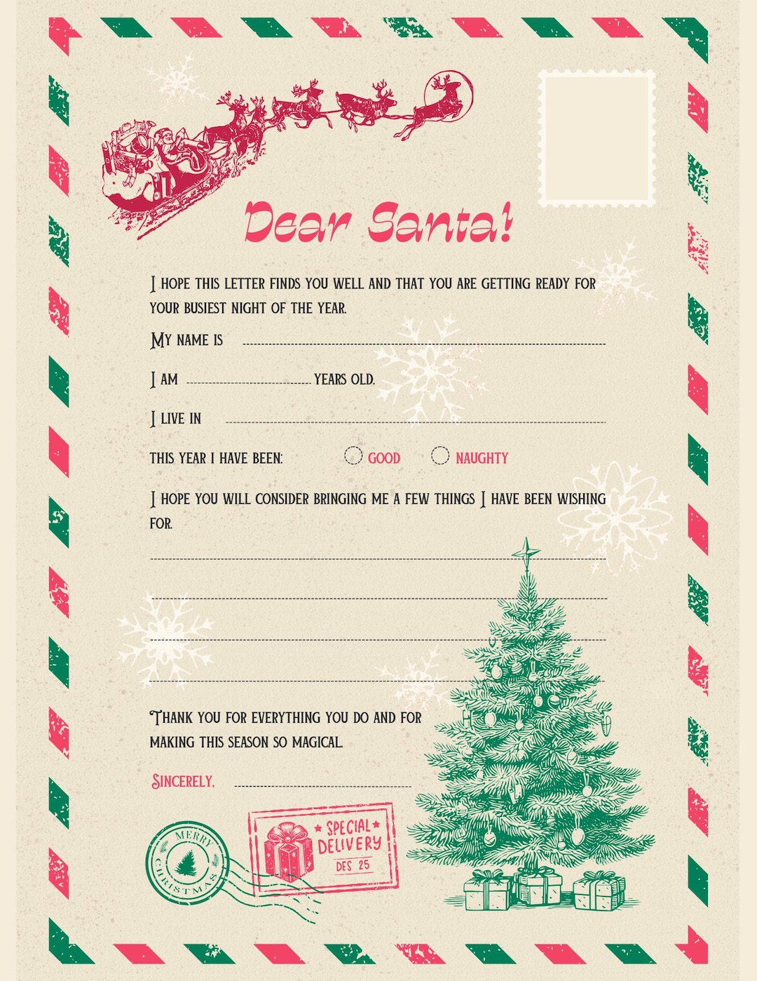 Letters to Santa Clip Art 5 PNG Files Printable - Etsy