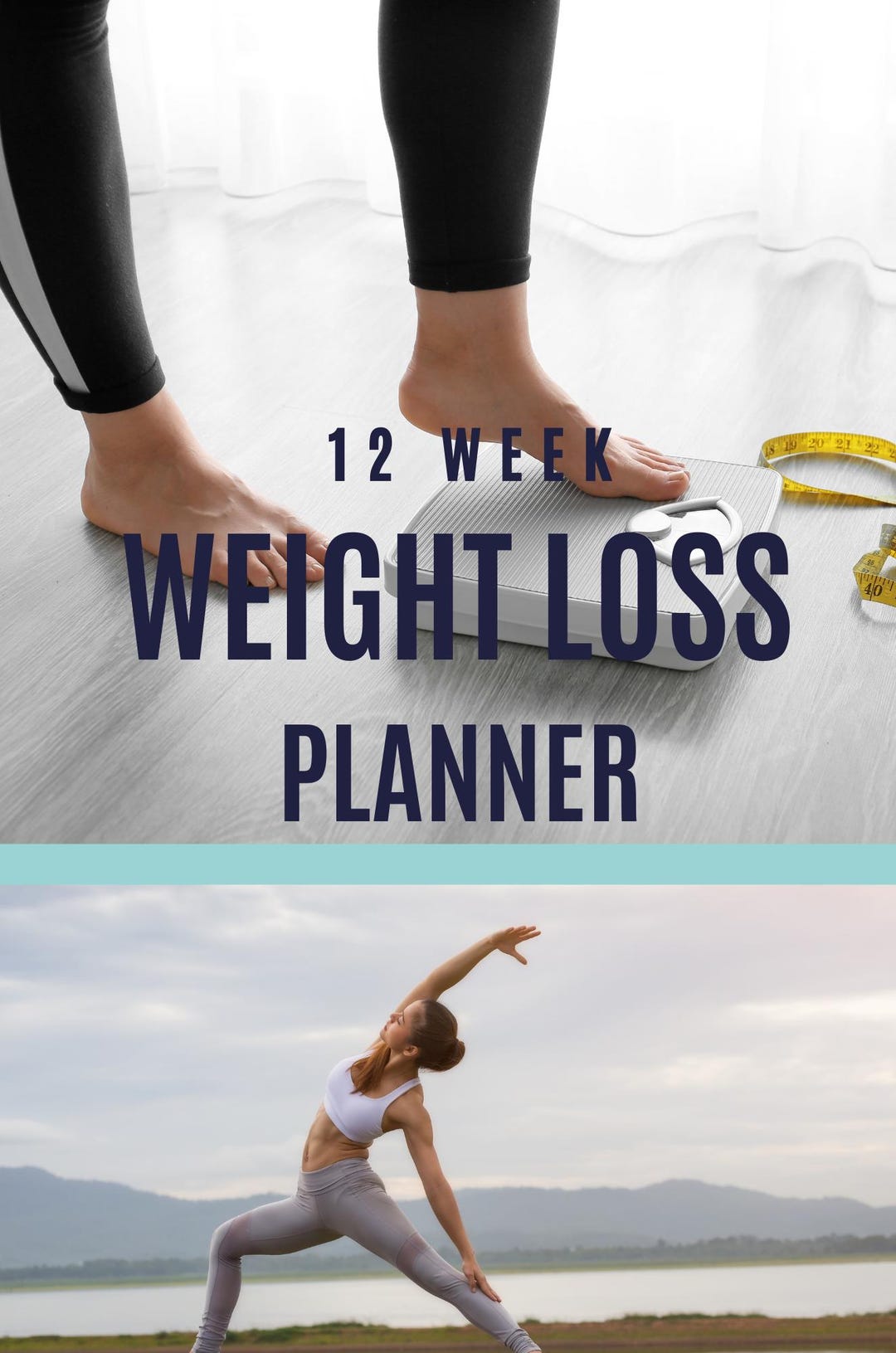12 Week Weight Loss Planner - Digital Book - Printable - 27 Pages - Etsy