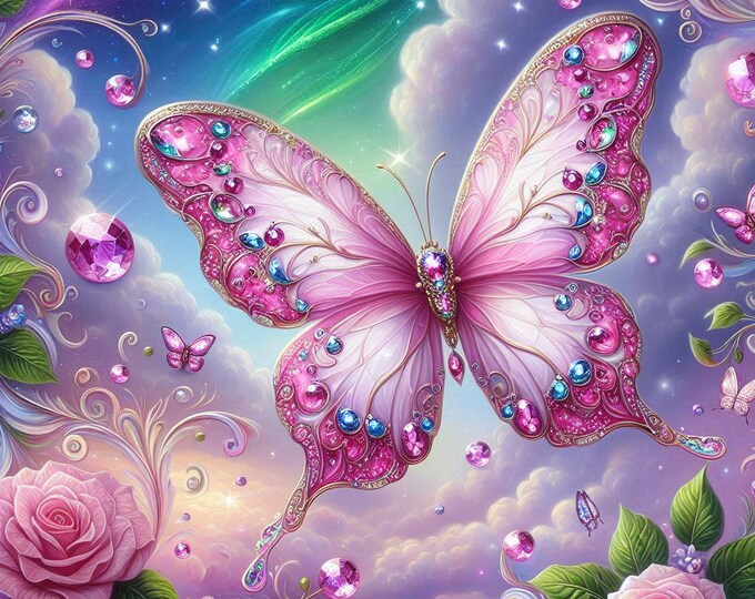 Jewel Butterflies Clip Art Set 1 10 PNG Files 2000 X 2000px - Etsy Canada