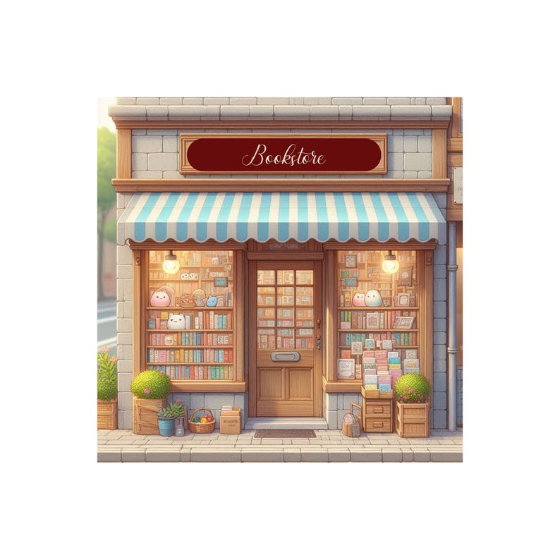 Cute Storefront - Clip Art - (10 PNG Files) - 3000 X 3000 Px - Etsy