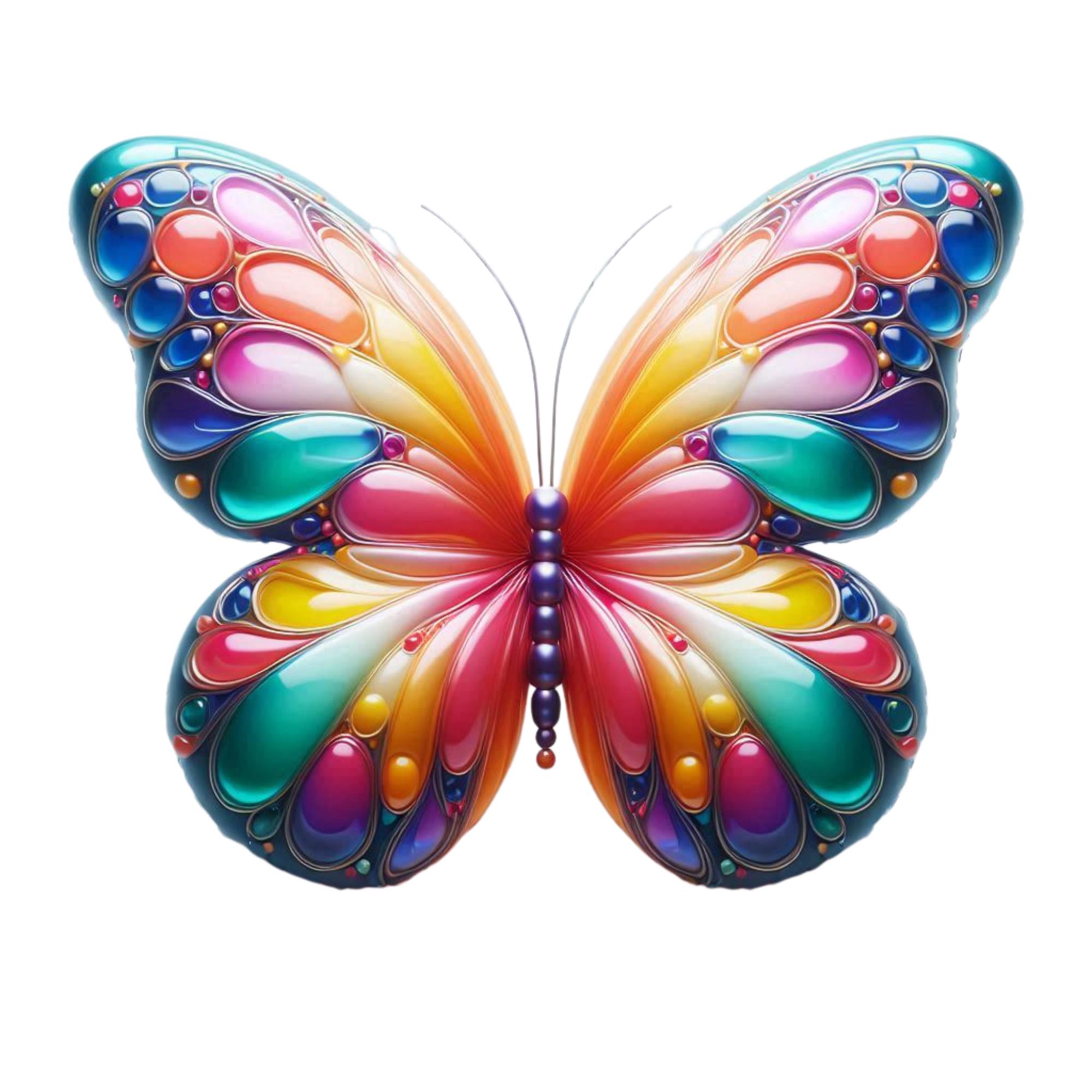 Colorful Butterflies - Clip Art - Set #1- (15 PNG Files) -2000 X 2000px ...