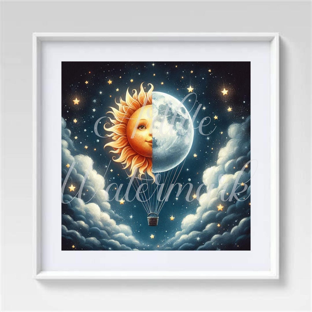Celestial Balloons 33 Printable Wall Art 20 X 20 In. - Etsy