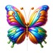 Colorful Butterflies Clip Art Set 1 15 PNG Files 2000 X 2000px - Etsy
