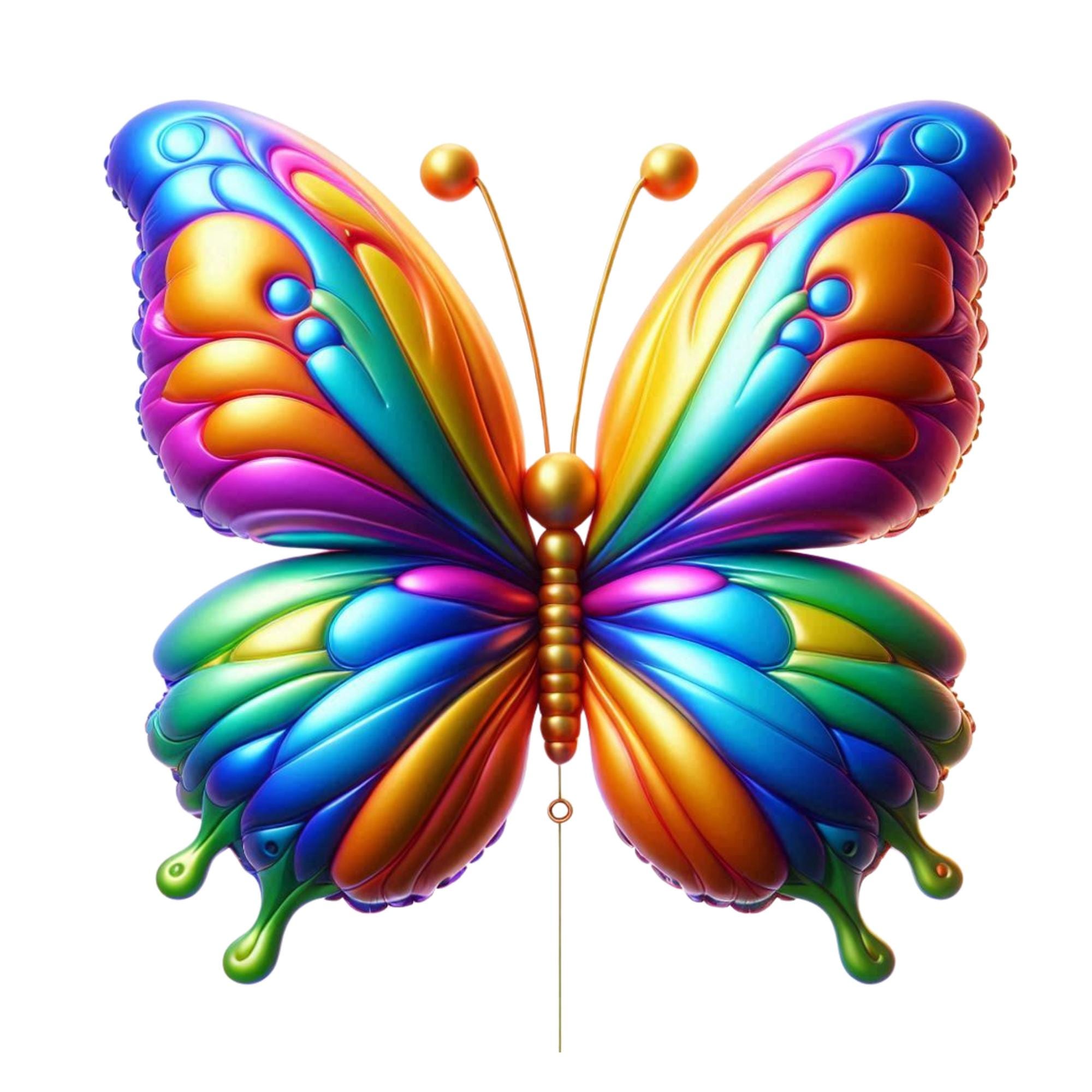 Colorful Butterflies - Clip Art - Set #1- (15 PNG Files) -2000 X 2000px ...