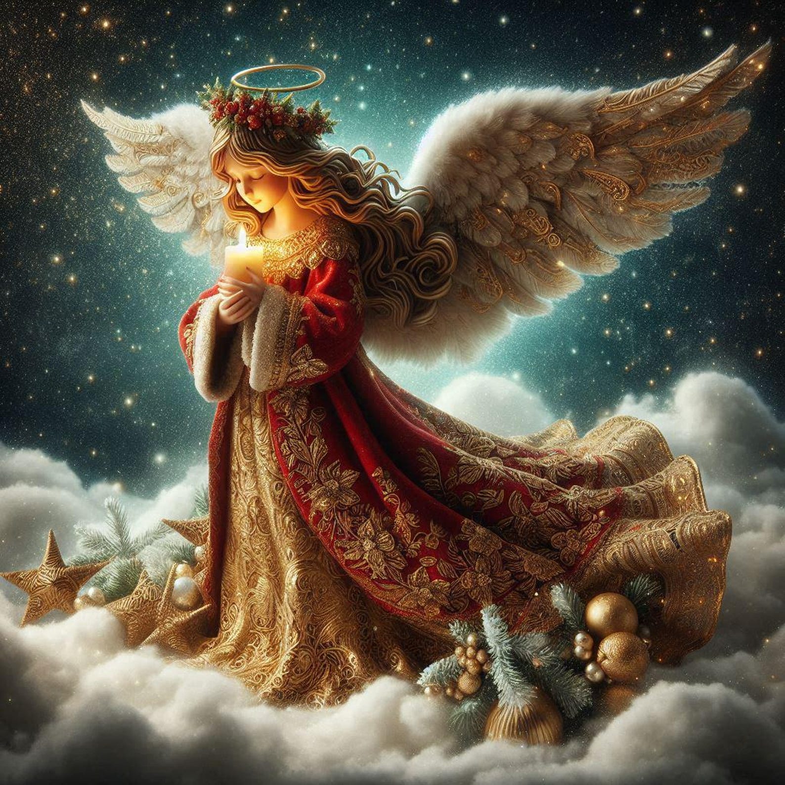 Christmas Angels - Clip Art - (10 JPEG Files) - 1024 X1024 -05 - Etsy