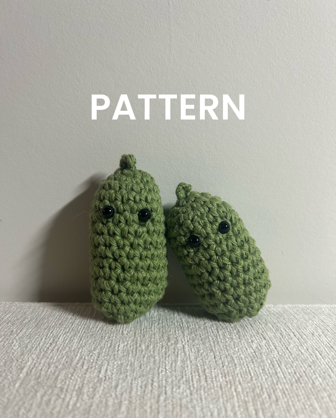 Emotional Support Crochet Pickle PATTERN - Etsy