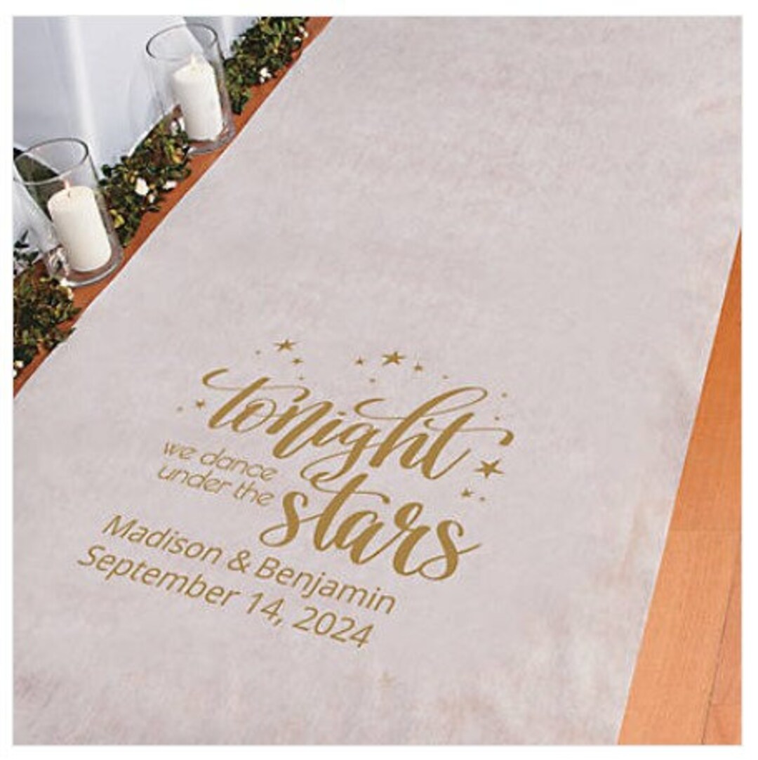 3ft X 100ft Personalized Starry Night Wedding Aisle Runner - Etsy