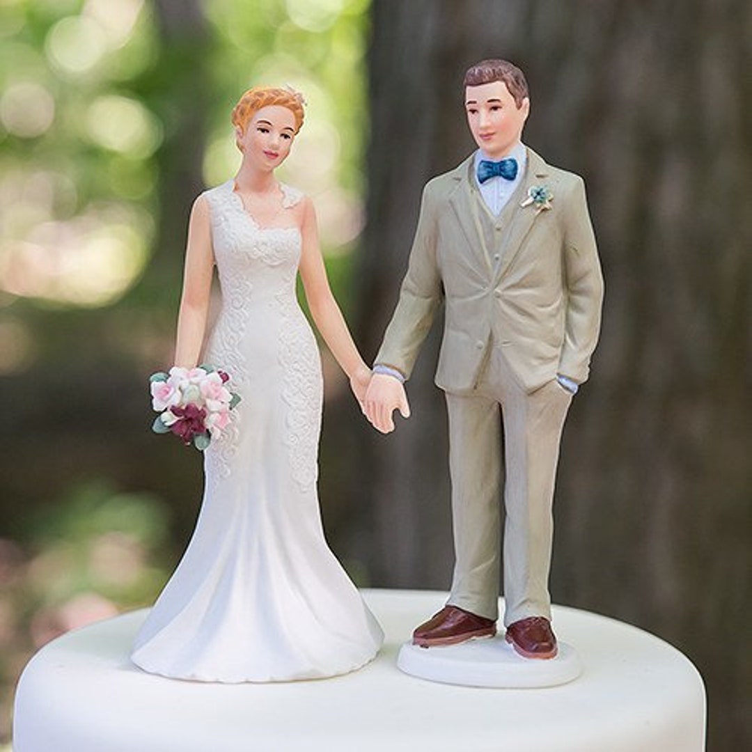 Woodland Bride and Groom Wedding Cake Topper - Etsy