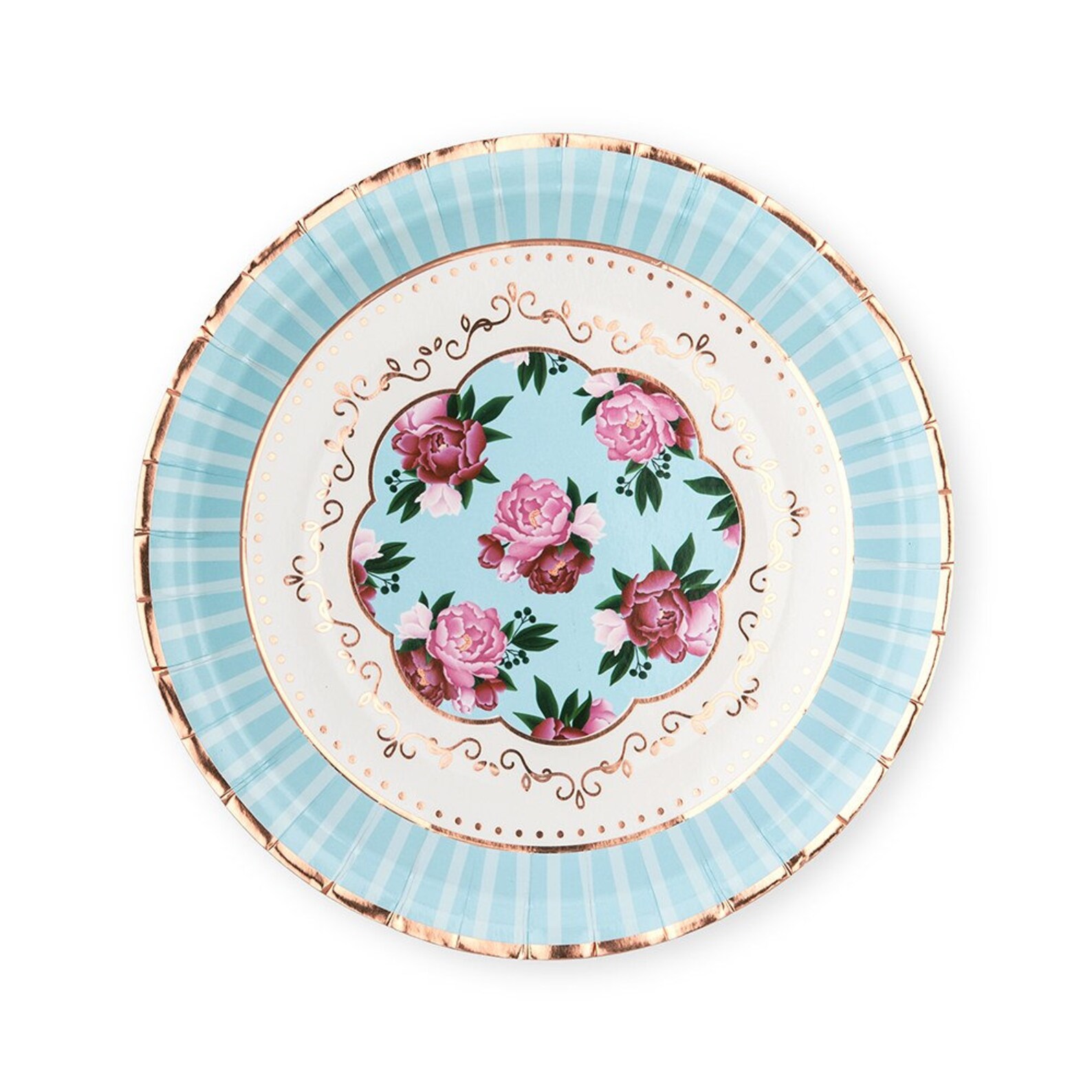 Modern Floral Design Tea Party Accessories - Plates, Napkins, Teacups ...