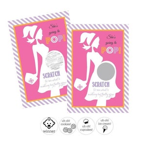 Set of 12 Baby Themed Scratch off Game Cards Baby Shower Activity - Etsy