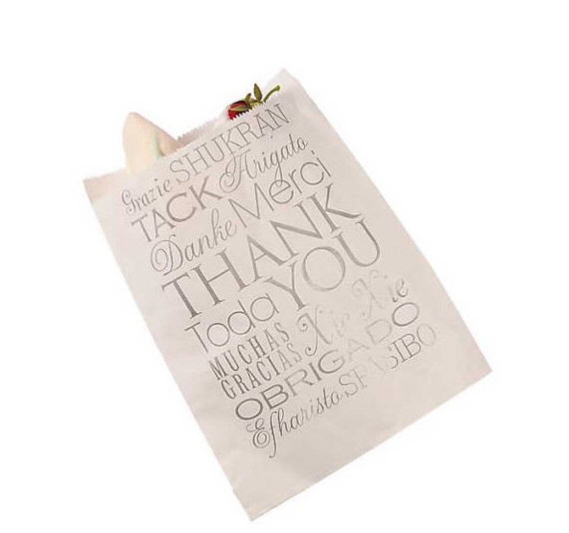 Set of 50 Thank You Goody Bags Bridal Shower Wedding Favors - Etsy