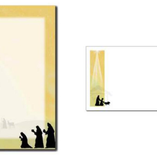 Religious Christmas Letterhead - Etsy