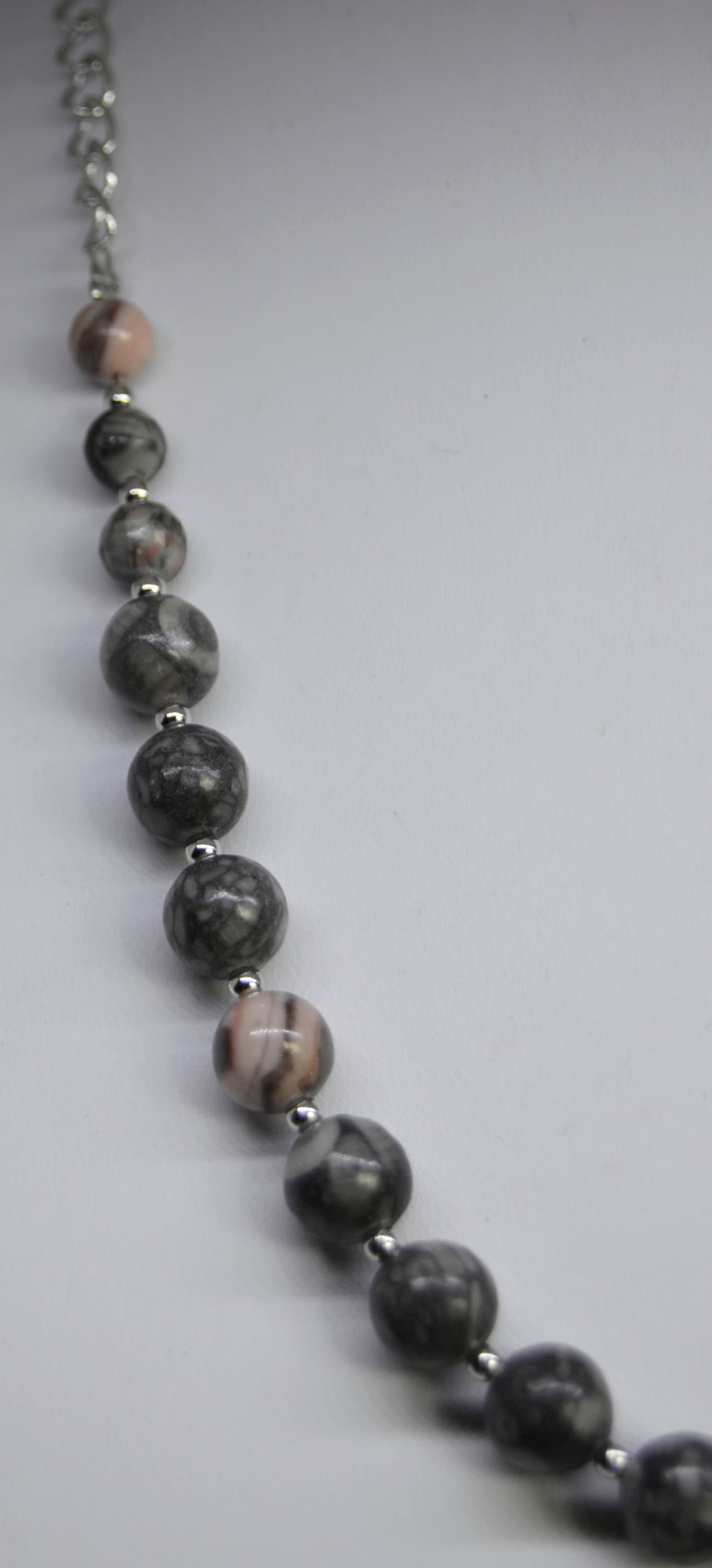 Beaded jewelry handcrafted Michigan Stone Necklace fossils | Etsy