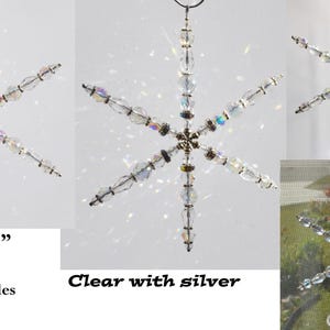 Assorted Crystal Snowflake Suncatcher Tree or Window Ornament Your ...