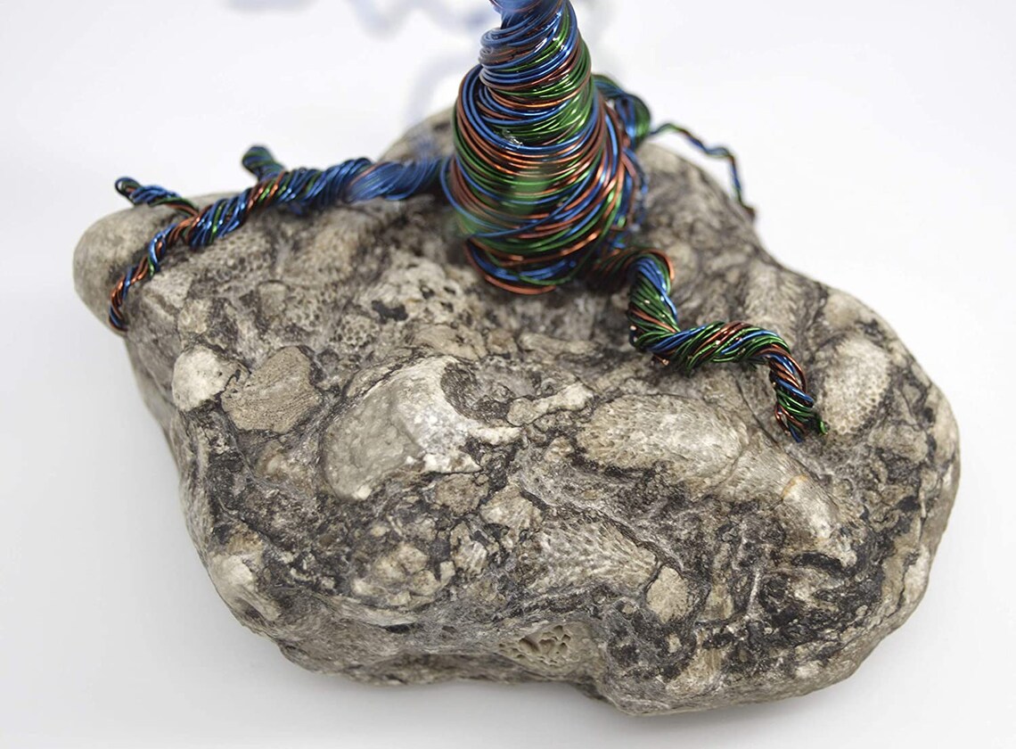 Large Decorator Wire Wrapped Bonsai Tree of Life on Natural - Etsy